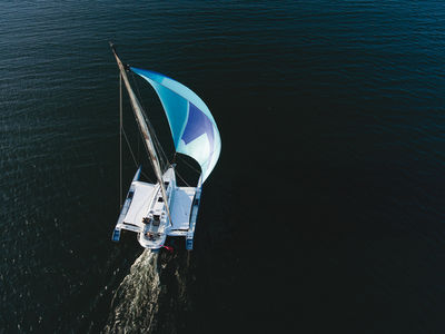 Boat Review by Multihulls World of: Trimaran Dragonfly 32 Evolution ...