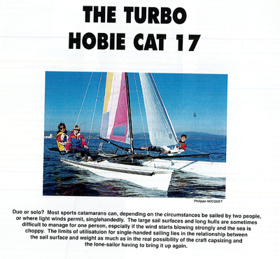 Boat Review by Multihulls World of: Catamaran Hobie Cat 17 - Multihulls ...