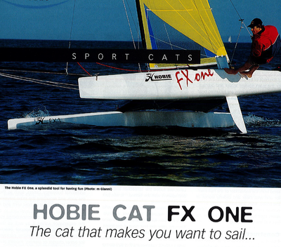 Boat Review by Multihulls World of: Catamaran Hobie Cat FX One ...