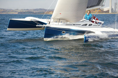 Boat Review by Multihulls World of: Trimaran Dragonfly 35 Touring ...