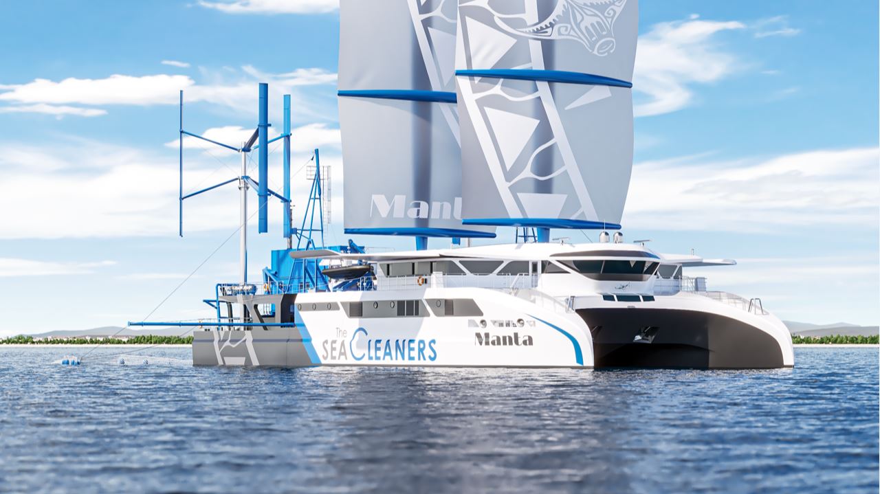 Le Manta - A giant catamaran making an assault on pollution - Multihull ...