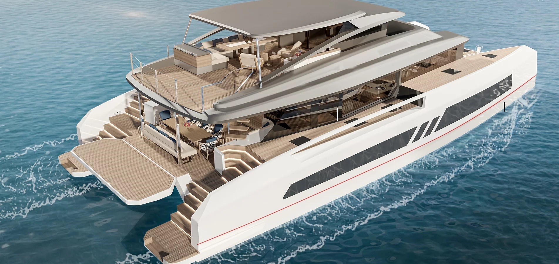 MC82p - Luxury blue-water power catamaran in build - Multipower ...
