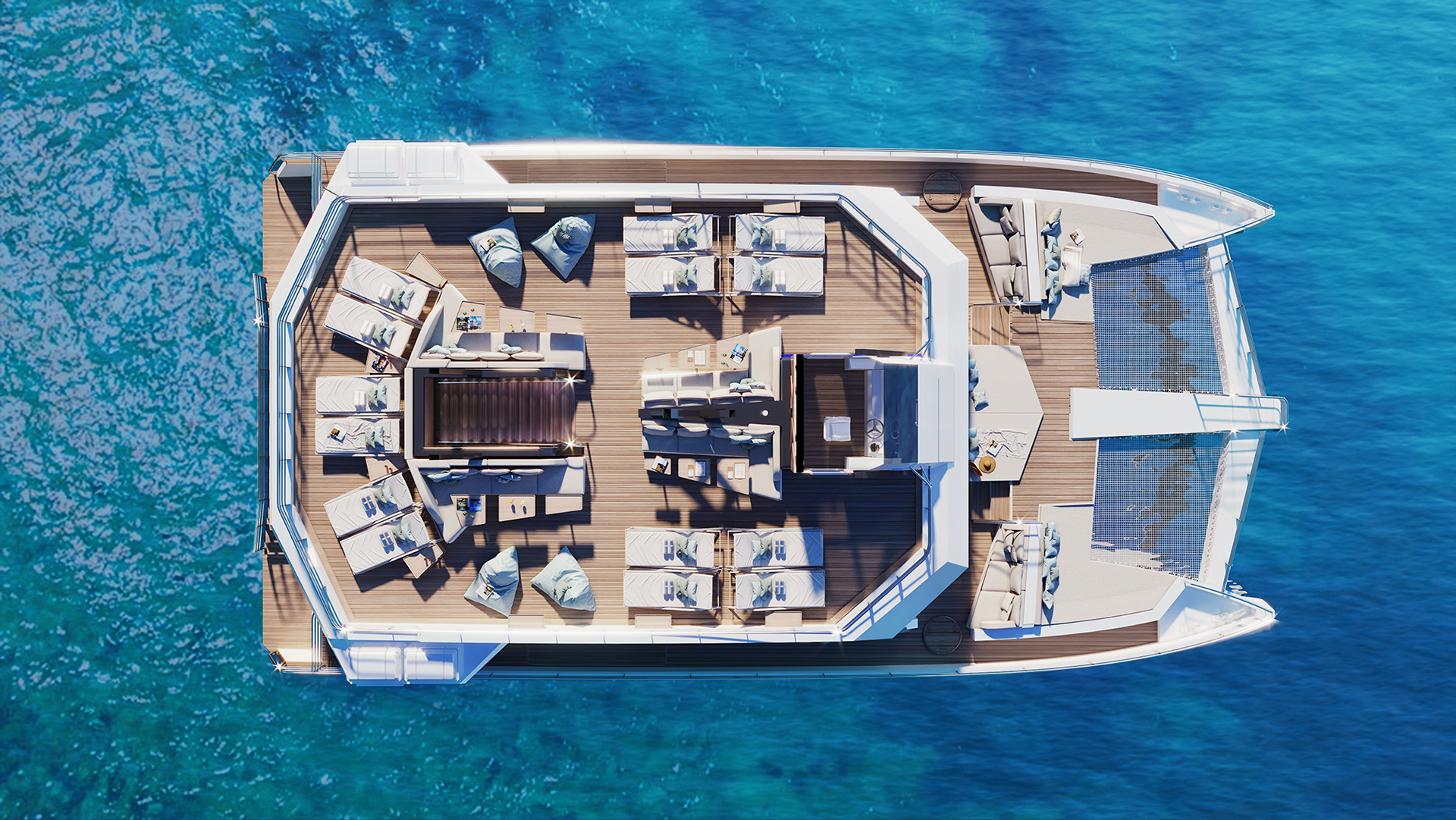 Open catamaran - The agenda? Partying - Catamaran - Multihulls World ...