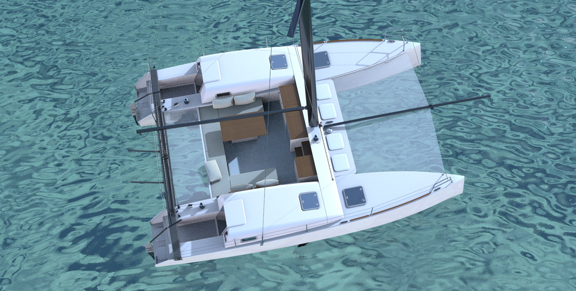 Ventio - Dismantlable for transport in a shipping container - Catamaran ...