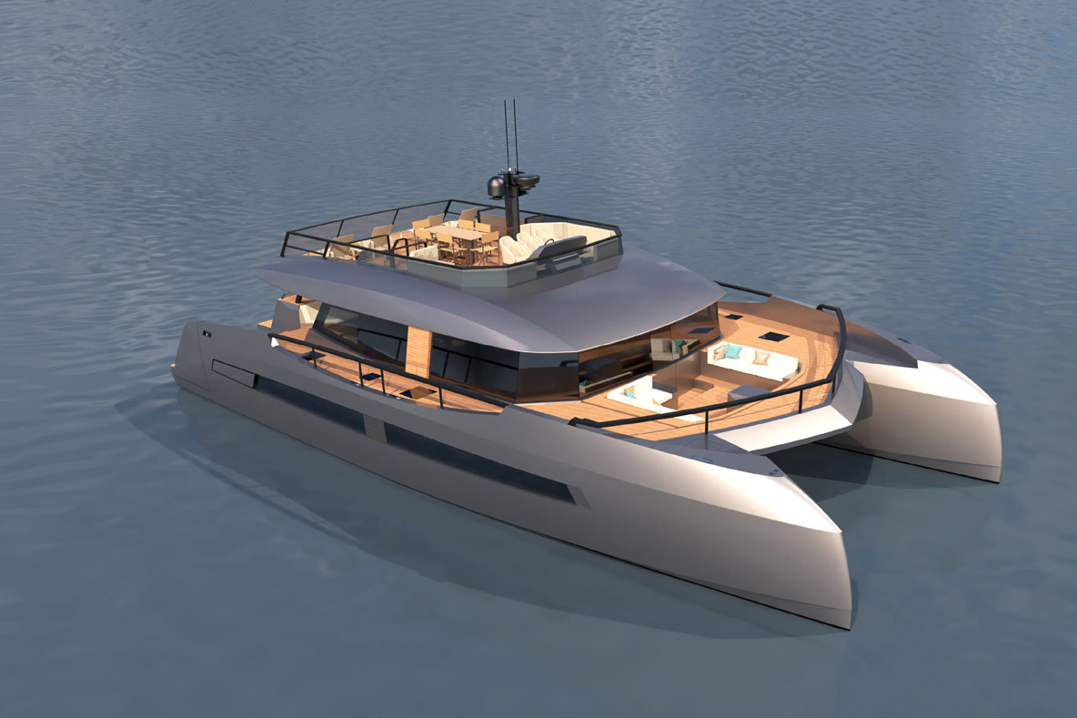MC66 - Blade-sharp bows - Multipower - Multihulls World - Multihulls World
