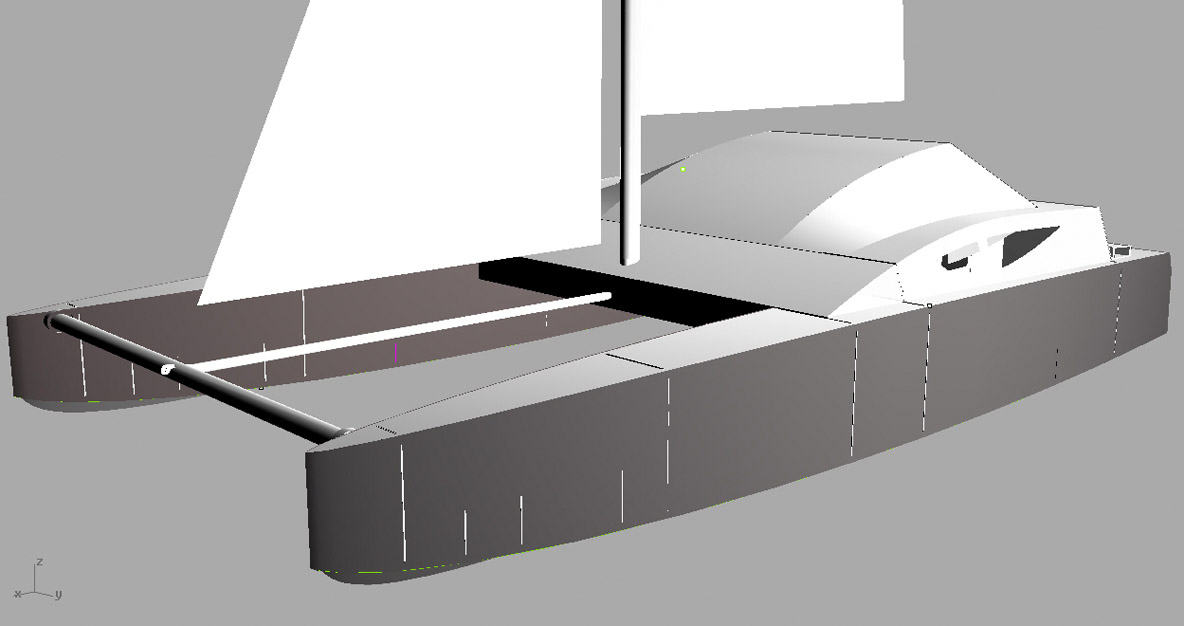 Eclipse Xtrem 10.8 - A little rocketship in wood/epoxy! - Catamaran ...