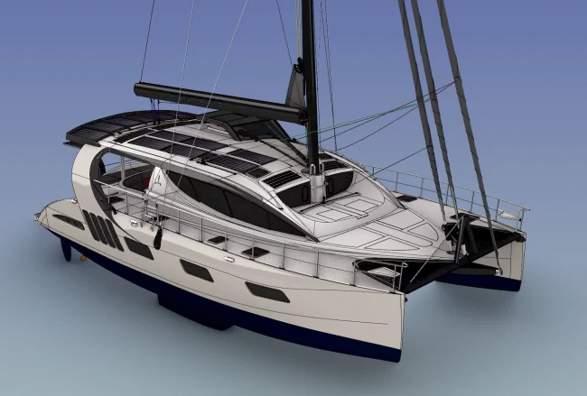 Xquisite X54 E-Plus - On course for the zero-emissions catamaran ...