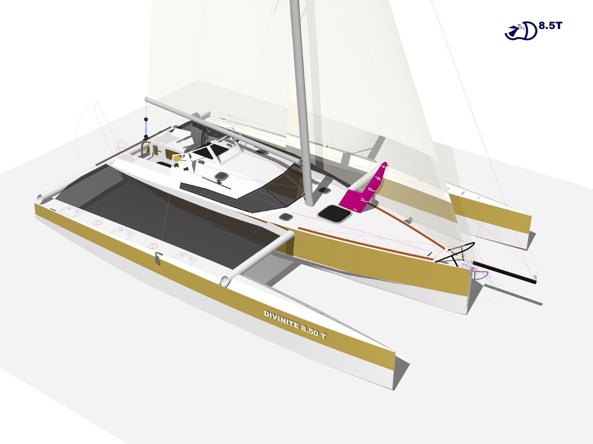 Divinité 8.50 T - An Epoxy-plywood Trimaran - News from the builders ...
