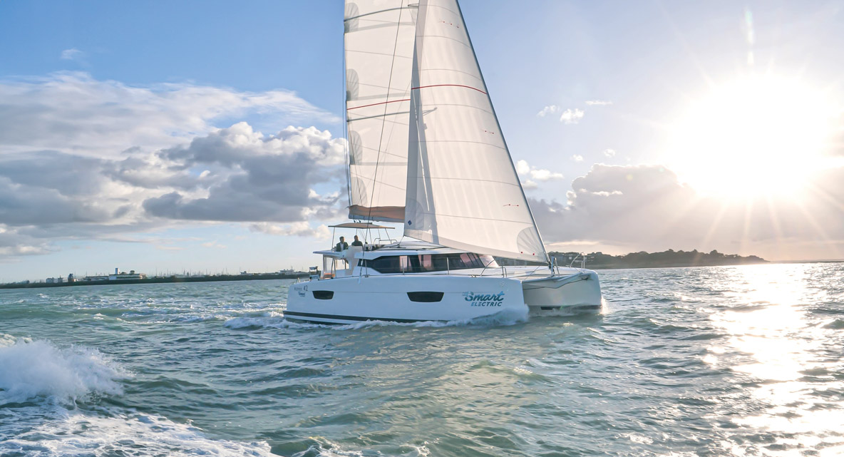 From internal combustion to electric... - Two catamarans take the ...