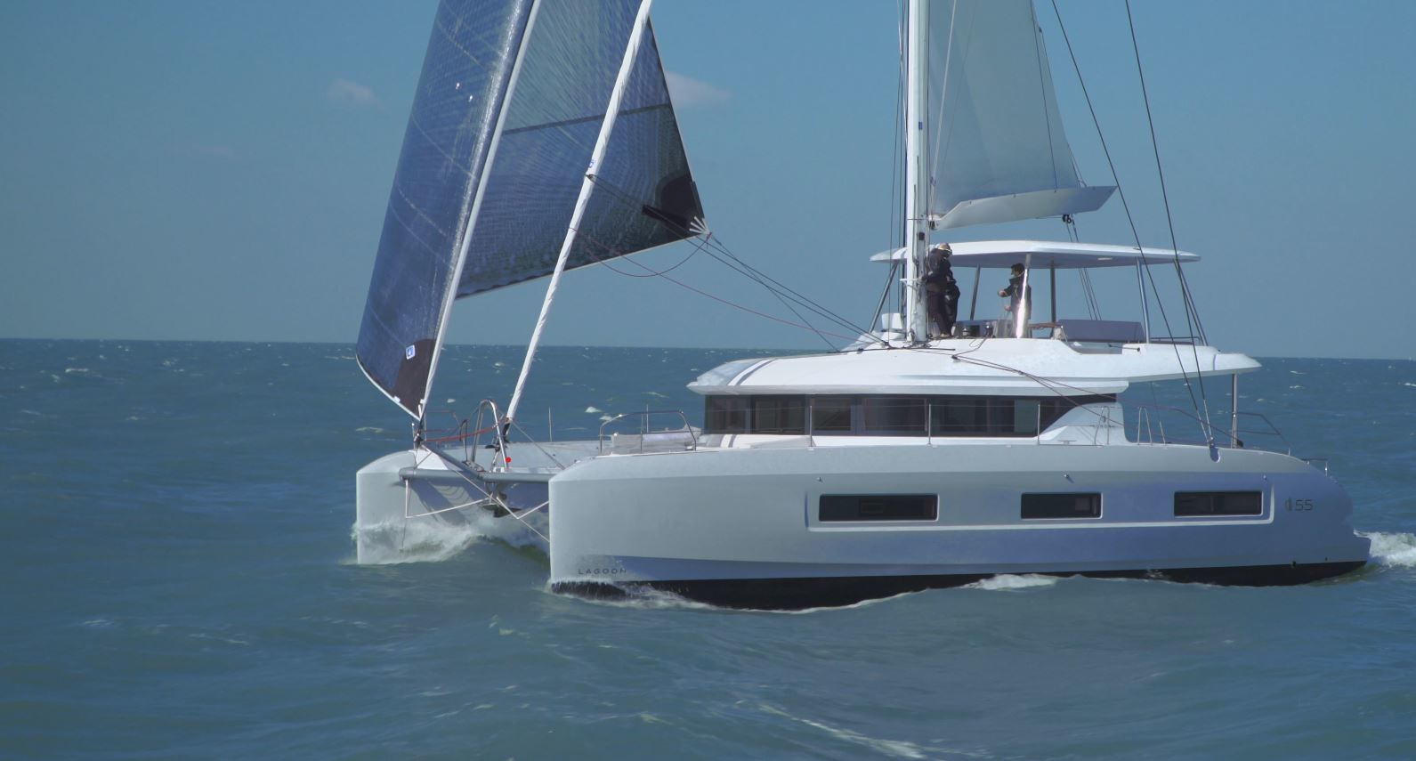 New Lagoon 55 - The very first video - Catamaran - Multihulls World ...